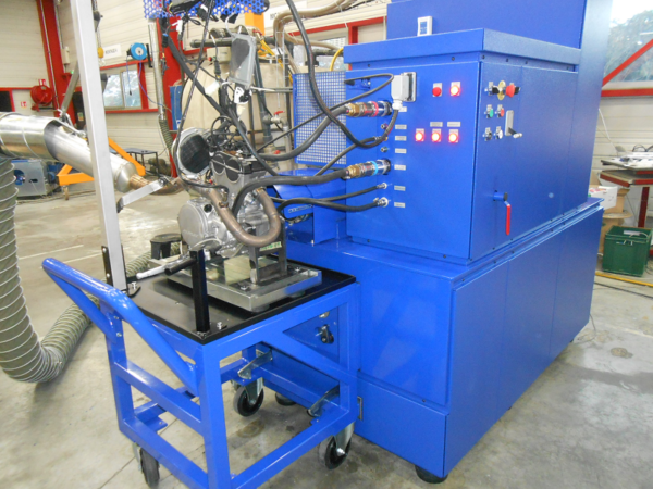 End of line test bench: engine test bed and vehicle test bed